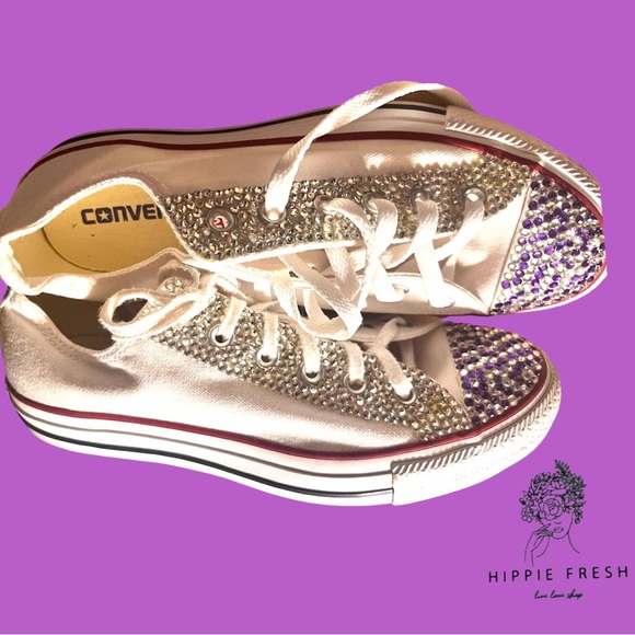 Converse | Shoes | Bling Converse All Star Low Top W Swarovski ...